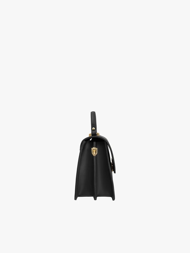 Black small elegant women's handbag