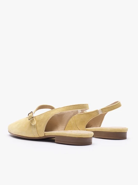 Czółenka slingback - buty damskie bez pięty | RYŁKO